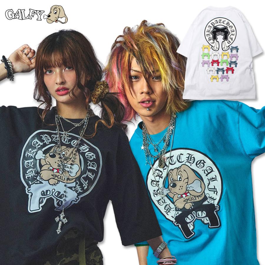GALFY ガルフィー チャカパッチ Tシャツ 152083 #10 WHITE #20 BLACK #80 Tiffany Blue ヤンキー ギャル メンズ レディース 25SS ...