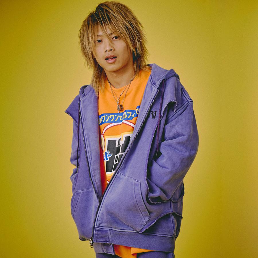 GALFY（ガルフィー） 穴の向こうにわんちゃん パーカー 153056 #20 INK BLACK #110 PURPLE 長袖 ギャル ...