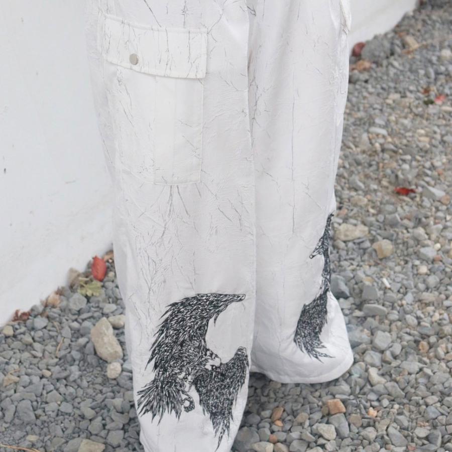 SALE 濁 DAKU Summer collection Crow cargo pants カーゴパンツ 烏 カラス 25SS 闇系 鳥 ...