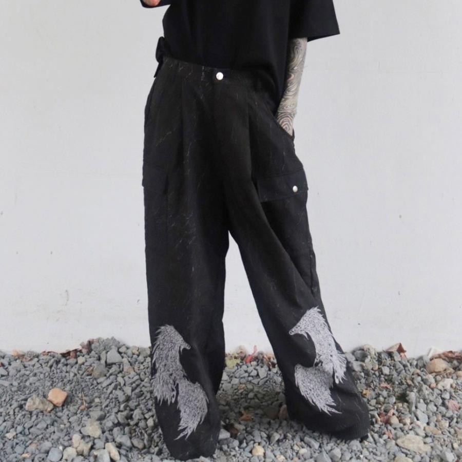 濁 DAKU Summer collection Crow cargo pants カーゴパンツ 烏 カラス 25SS 闇系 鳥 クロウ 252061 : わんわん洋品店 - 通販 ...