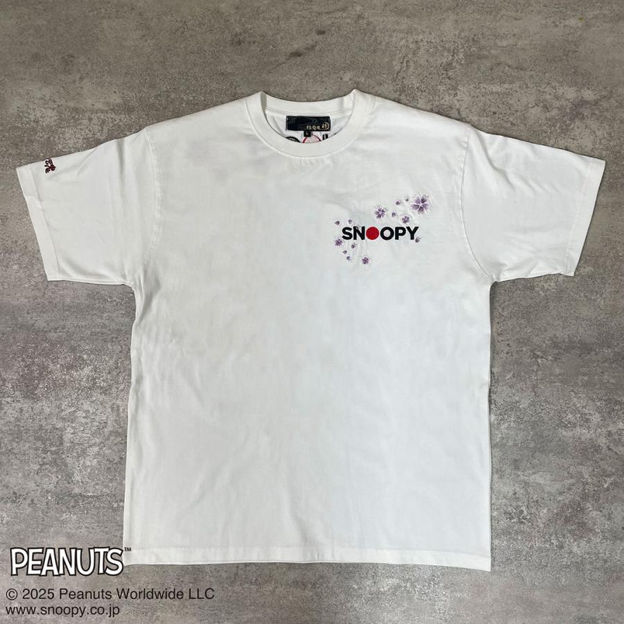 絡繰魂 スヌーピー SNOOPY カラテ Tシャツ 半袖Tシャツ 刺繍 252075