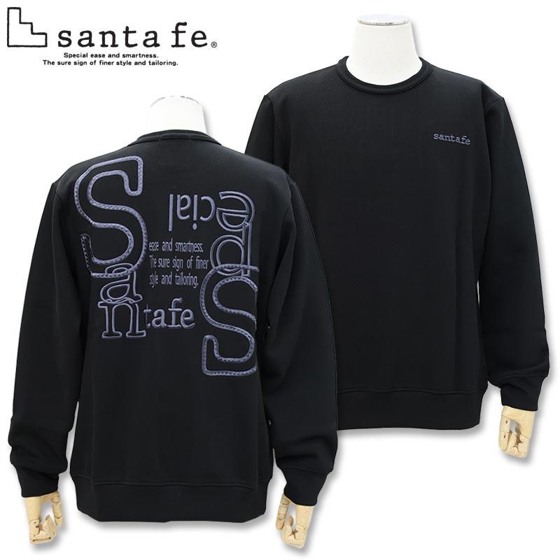 サンタフェ WFバックロゴ 刺しゅう トレーナー 50 52 54 サイズ LL 3L 4L 259-83411 ホワイト ネイビー ブラック santafe メンズ 25SS : わんわん ...