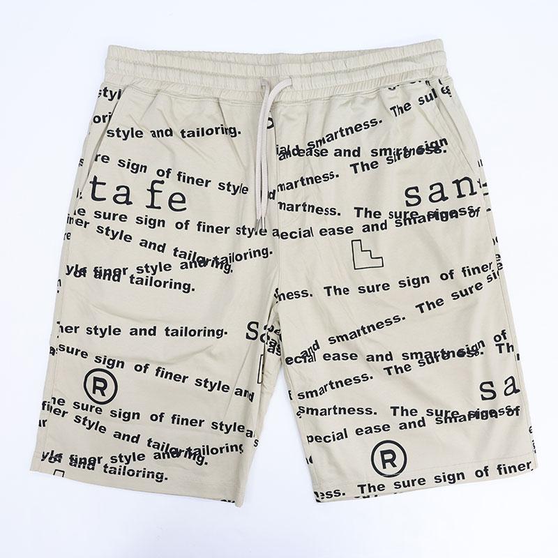 サンタフェ 総柄 半袖Tシャツ ショートパンツ セットアップ ホワイト シルバー ブラック ベージュ 259-83801 83802 L LL 3L 4L santafe 25SS ...