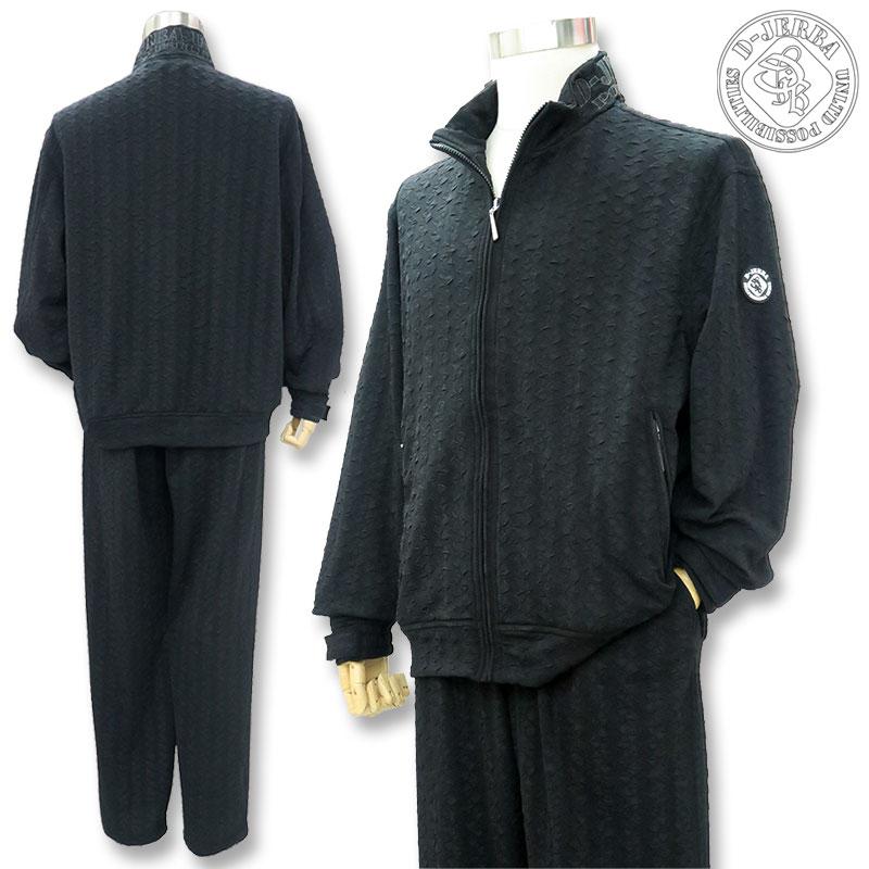 \30％OFF／ジェルバ 長袖 セットアップ フルジップ イージーパンツ 371003 白 04 黒 15 M L LL 3L JERBA ...