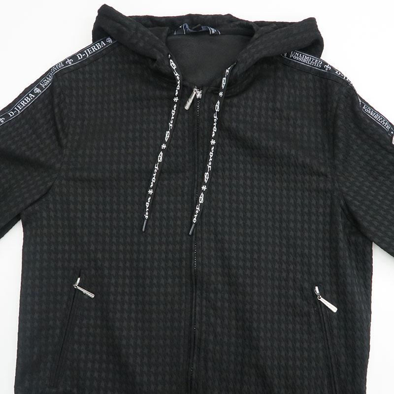 ジェルバ 長袖 セットアップ フルジップ イージーパンツ 371003 白 04 黒 15 M L LL 3L JERBA 上下セット パンツ ...