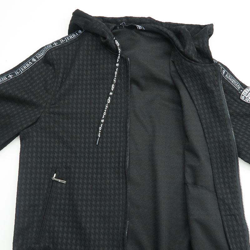 ジェルバ 長袖 セットアップ フルジップ イージーパンツ 371003 白 04 黒 15 M L LL 3L JERBA 上下セット パンツ ...