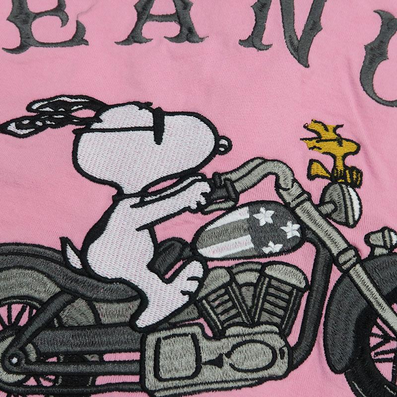 Flag staff（フラッグスタッフ） スヌーピー刺繍 半袖ポロシャツ M L