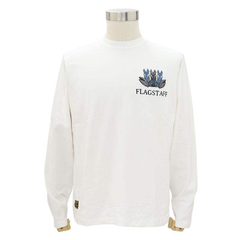 Flag staff フラッグスタッフ ウルトラマン 長袖Tシャツ M L XL XXL刺繍 白10 黒 20 431015 FLAGSTAFF ULTRAMAN バルタン星人 : わんわん ...