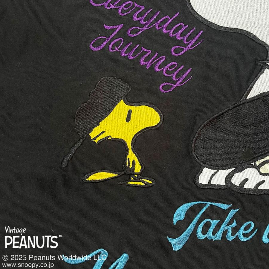 Flag staff SNOOPY×Flagstaff Skateboard Tシャツ フラッグスタッフ スヌーピー刺繍 半袖Tシャツ ...