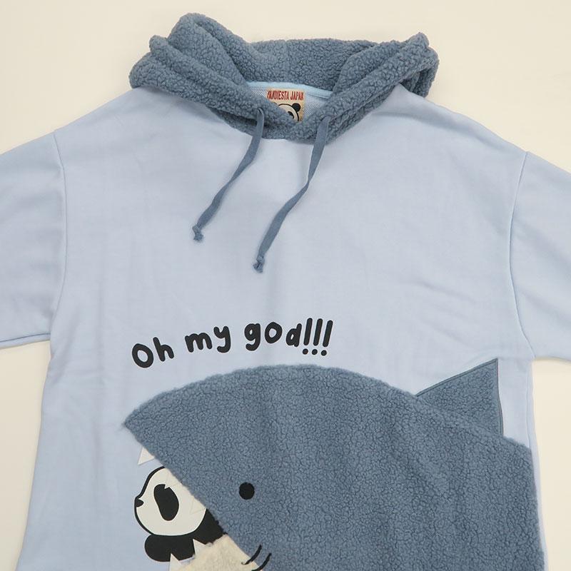 パンディエスタ 長袖パーカー なりきりシャーク パンダ 533472 M L XL サックス（060）ネイビー（064）PANDIESTA ...