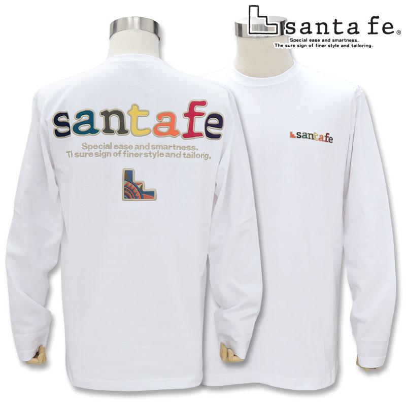サンタフェ バックアップリケ 長袖Tシャツ ロンT 85403 85453 L LL 3L