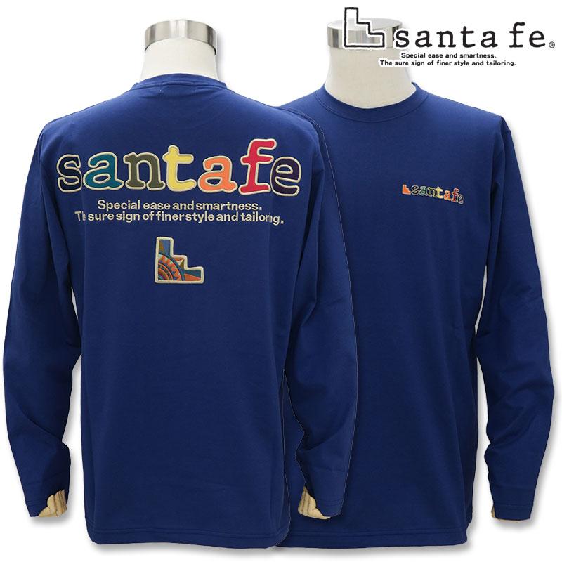 サンタフェ バックアップリケ 長袖Tシャツ ロンT 85403 85453 L LL 3L