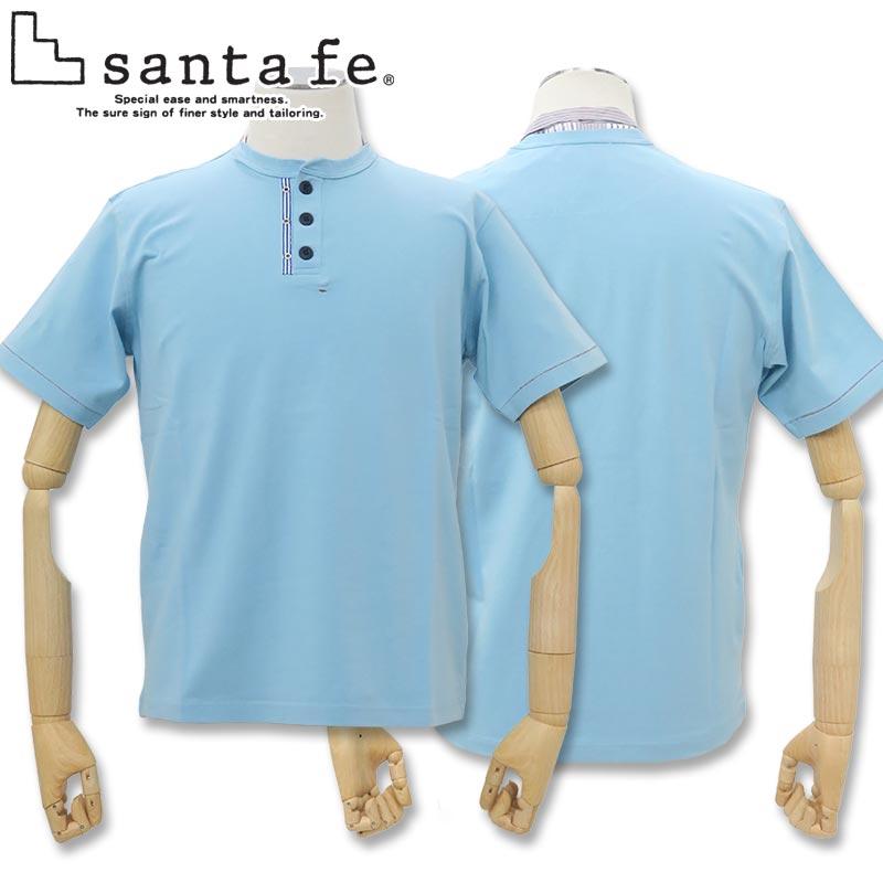 サンタフェ 半袖Tシャツ 93814-093-48 Lサイズ santafe ブルー 093 メンズ アウトレット : わんわん洋品店 - 通販 - Yahoo!ショッピング