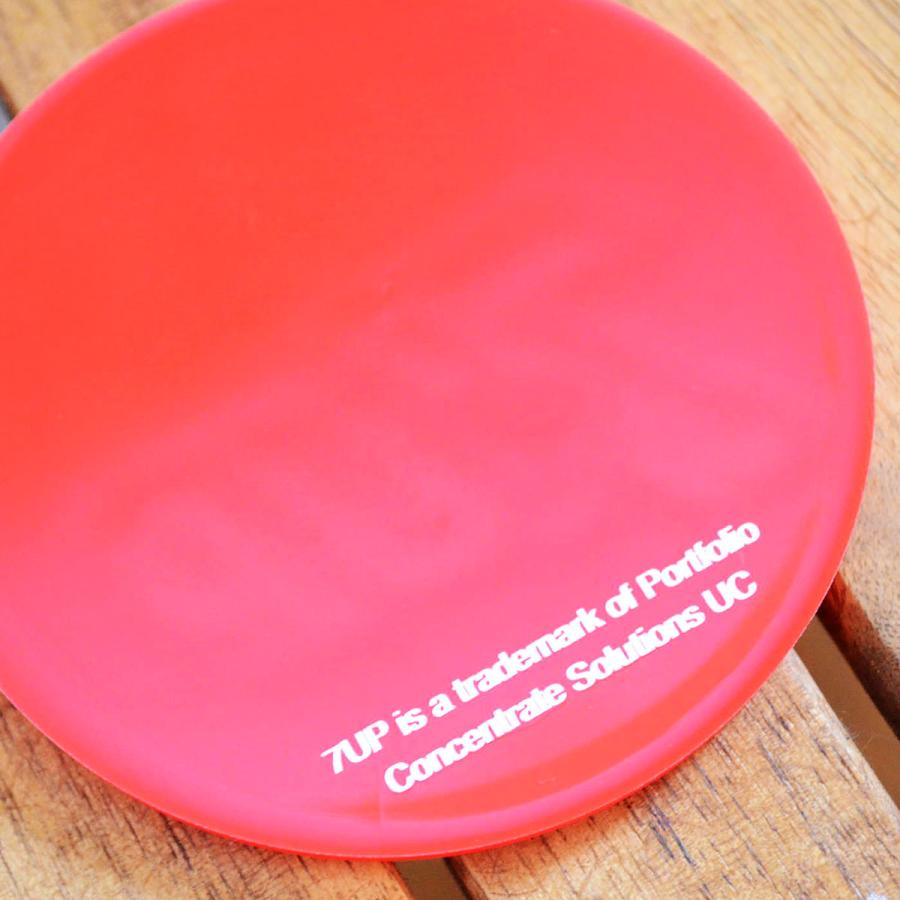 ワッペン アイロン おしゃれ 刺繍 コースター 7UP Cherry ラバー 7UP-RED ハンドメイド アップリケ タグ ハンドメイドタグ ...