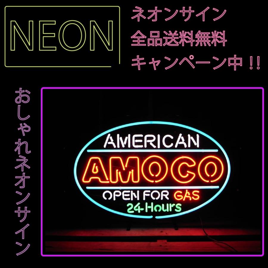 ワッペン アイロン おしゃれ 刺繍 ネオンサイン 送料無料 かっこいい オシャレ インテリア AMOCO 24HRSカフェ インスタ インスタ ...