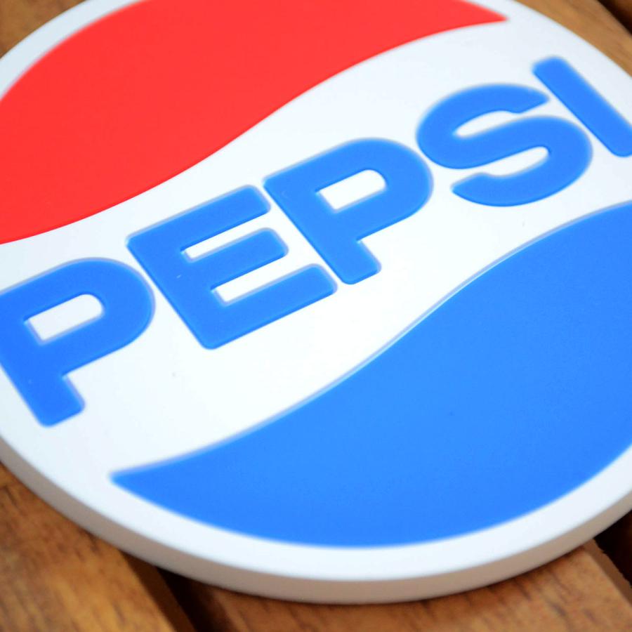 ワッペン アイロン おしゃれ 刺繍 コースター PEPSI ラバー PEPSI-LOGO-coaster ハンドメイド アップリケ タグ ...