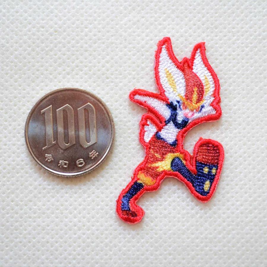 Pokemon ポケモン ポケットモンスター エースバーン ワッペン アイロン シール 刺繍 キャラクターグッズ 名前 作り方 POS026 入園準備 入学準備 : ワッペン・雑貨通販ワッペン ...