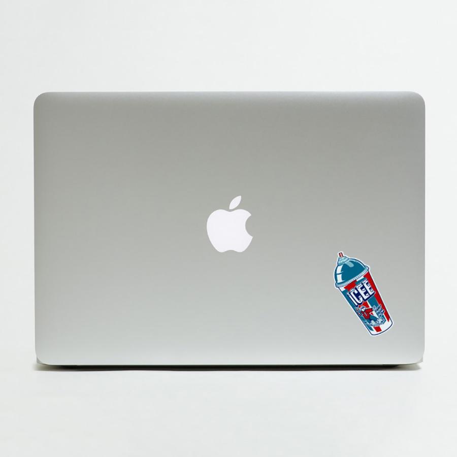 ワッペン アイロン おしゃれ 刺繍 ステッカー/シール ICEE CUP(ブルー) アメリカン ジュース フローズン BLUE : ワッペン ...