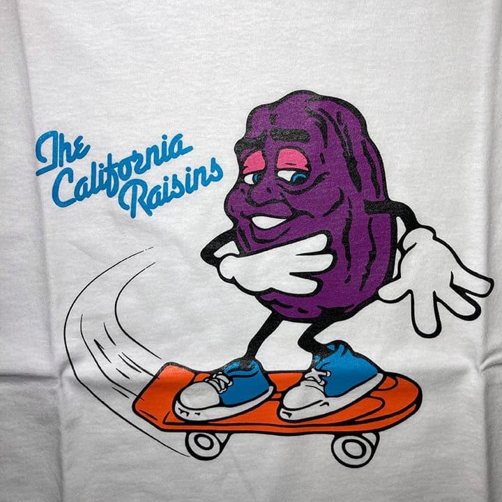 CALIFORNIA RAISIN T-SHIRT ICON レーズン Tシャツ アメリカン アメカジ メンズ ロゴ カンパニー ホワイト ...