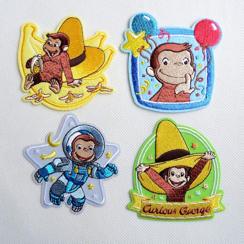 ワッペン アイロン おしゃれ 刺繍 おさるのジョージ CGTV 黄色い帽子 名前 作り方 U01Y2087 : ワッペン・雑貨通販ワッペンストア - 通販 - Yahoo!ショッピング