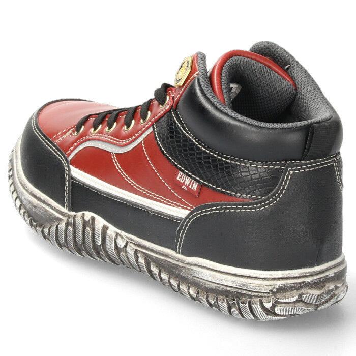 EDWIN（エドウィン） セーフティシューズ メンズ ESM-102 鉄芯入り 軽量 作業靴 ワークシューズ セーフティブーツ レッド ブラック ホワイト : Parade ワシントン靴店 ...