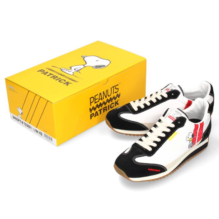 パトリック メンズ スニーカー スヌーピー マラソン 723001 ホワイト/ブラック PATRICK SNOOPY-M W/BK :00020934:Parade ワシントン靴店 - 通販 ...