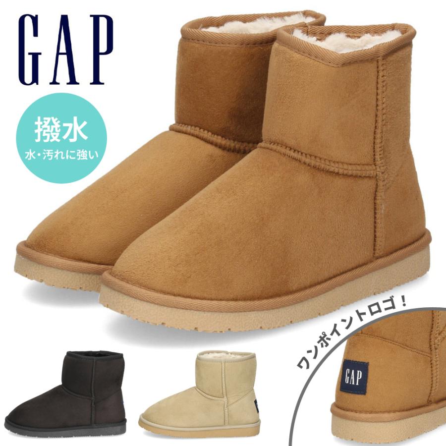 GAP ギャップ ムートンブーツ レディース 撥水 ボア 暖かい ブラック 黒 ブラウン ベージュ GPL32353 ショートブーツ 靴 秋 冬 : Parade ワシントン靴店 - 通販 ...