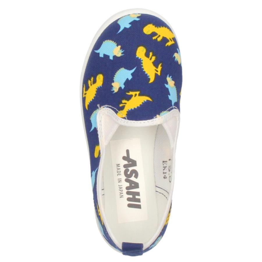 アサヒシューズ キッズ スニーカー 男の子 P132 KC37331 ホワイト KC37332 ネイビー 恐竜柄 子供 靴 スリッポン 日本製 【tki】 : Parade ワシントン靴店 ...