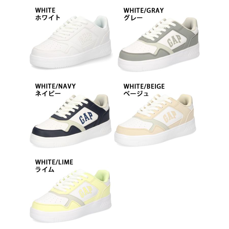 ギャップ スニーカー メンズ レディース ローカット 厚底 軽量 クッションインソール ホワイト 通勤 通学 デイリー 靴 GPU52411 GAP :00022079:Parade ...