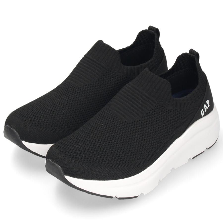 ギャップ スニーカー レディース GPU22517 スリッポン 厚底 軽い メッシュ素材 通気性 クッション性 シンプル ベージュ ブラック デイリー GAP : Parade ワシントン靴店 ...