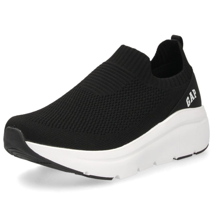 ギャップ スニーカー レディース GPU22517 スリッポン 厚底 軽い メッシュ素材 通気性 クッション性 シンプル ベージュ ブラック デイリー GAP : Parade ワシントン靴店 ...