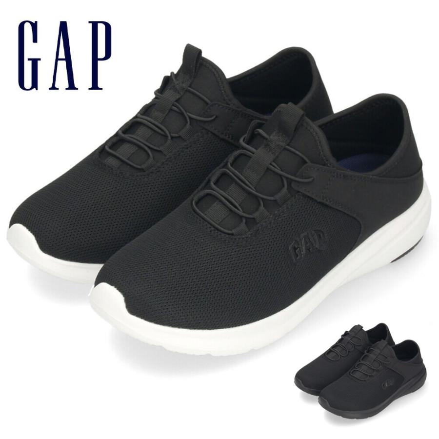 GAP ギャップ スニーカー レディース メンズ 靴 スリッポン 黒 ブラック GPU22507 キックバック かかとが踏める 軽量 2WAY シンプル 歩きやすい オフィス : Parade ...