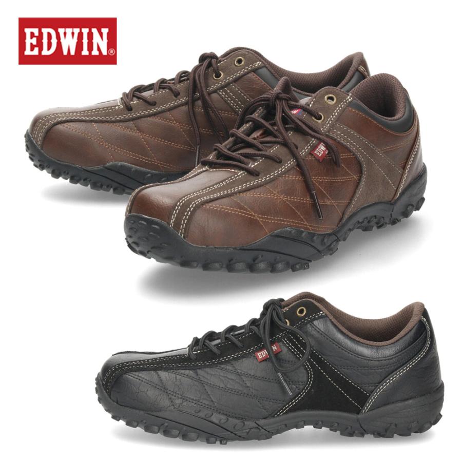 EDWIN メンズ カジュアルシューズ スニーカー 靴 低反発 快適 歩きやすい デイリーユース ブラック ブラウン エドウィン EDM-6100 : Parade ワシントン靴店 - 通販 ...