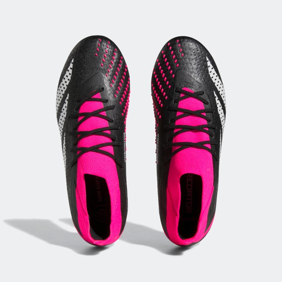 adidas（アディダス） プレデター アキュラシー.1 FG コアブラック/フットウェアホワイト/チームショックピンク GW4569 50 ...