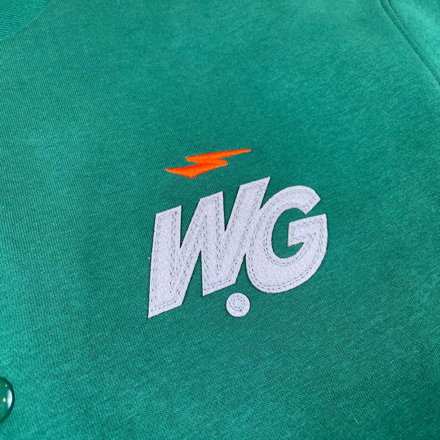 【SALE 55%OFF】WG ゴルフ ルーズフィット スウェット スナップ ジャケット "RANGE RAT"（裏起毛）グリーン ...
