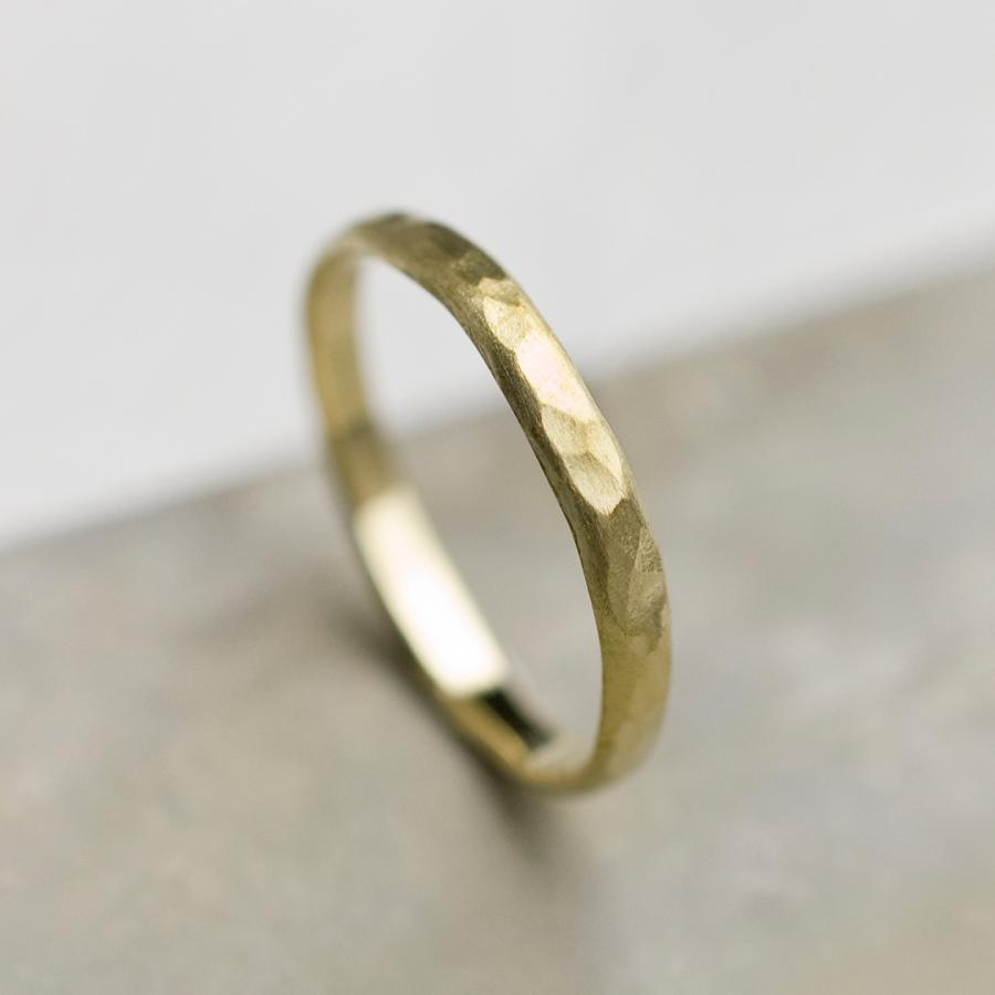 真鍮ドームプレーンリング 2.5mm幅 つや消し槌目 3号〜27号｜WKH DOME PLAIN RING 2.5 bs matte hammer｜FA-831 : WAS KNOT WAS ...