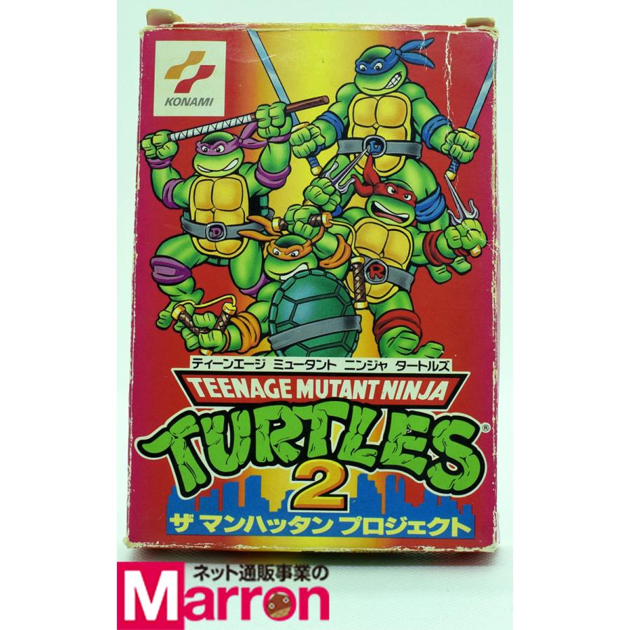 【中古】 FC T.M.N.T.2 ティーンエイジ ミュータント ニンジャ タートルズ2 箱説付 （状態難） ファミコン ソフト : カイトリマロン - 通販 - Yahoo!ショッピング