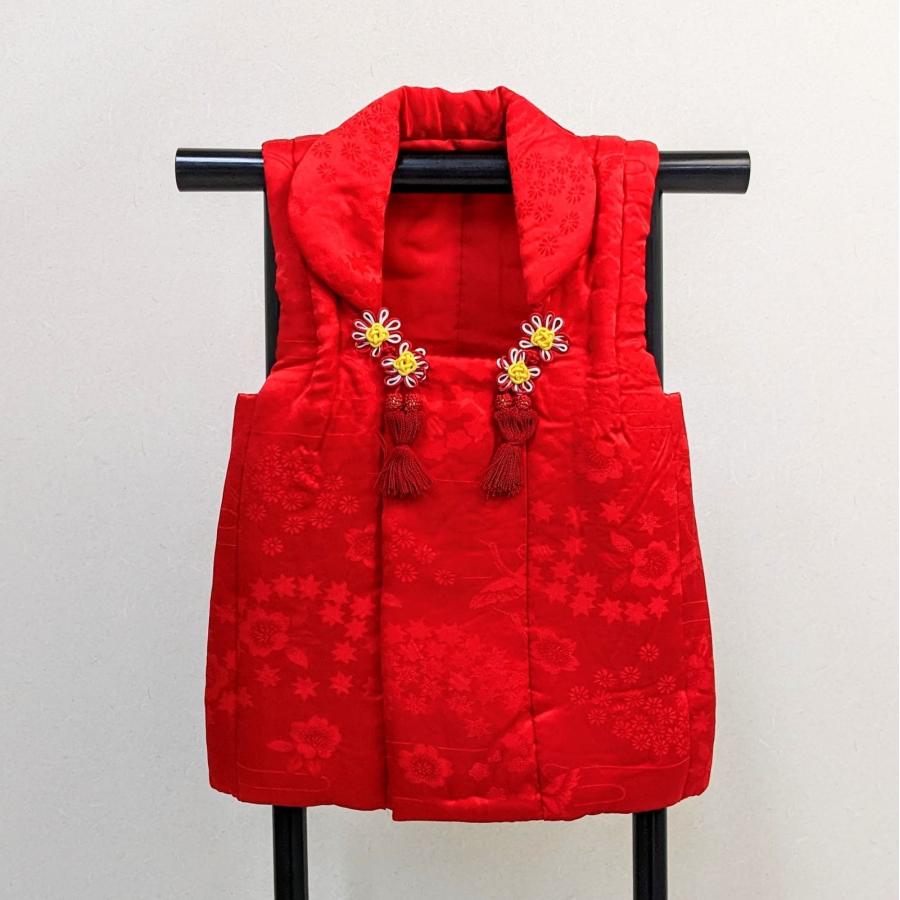 【正絹】 絹100％ 女の子 七五三 3歳 被布コート 単品 赤 無地 SH1-2 : 和装 綾 - 通販 - Yahoo!ショッピング