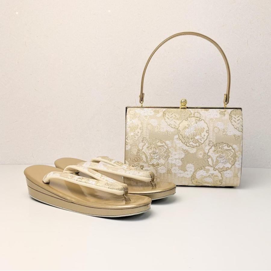 和装 草履バッグセット ゴールド フォーマル 帯地 雪輪 M/LLサイズ w45 :wzouribag45-gold:和装 綾 - 通販 - Yahoo!ショッピング