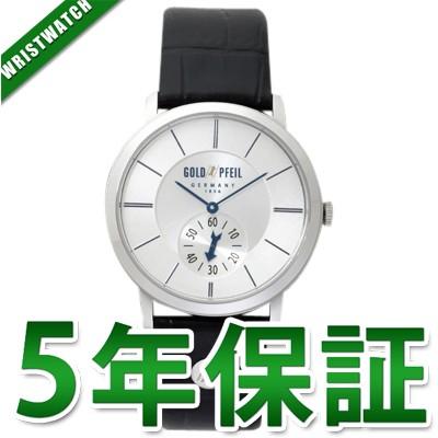 GOLD PFEIL G21003SS ゴールドファイル ウォッチ G21003 Series スモールセコンド 革バンド メンズ 腕時計 ...