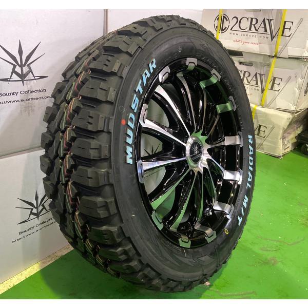 ハイエース ホイール タイヤセット 16インチ 車検対応 マッドスター ラジアル MT 215/65R16 1台分 4本セット BD12 ブラックポリッシュ :12-bp16-mudsta ...