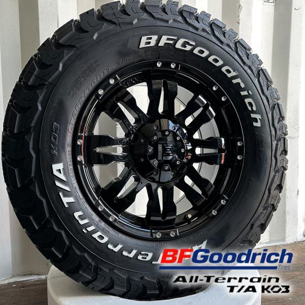 オールテレーン ランドクルーザー ランクル250 ランクル300 17インチ BF オールテレン KO3 265/65R17 265/70R17 タイヤホイールセット ホワイトレター ...