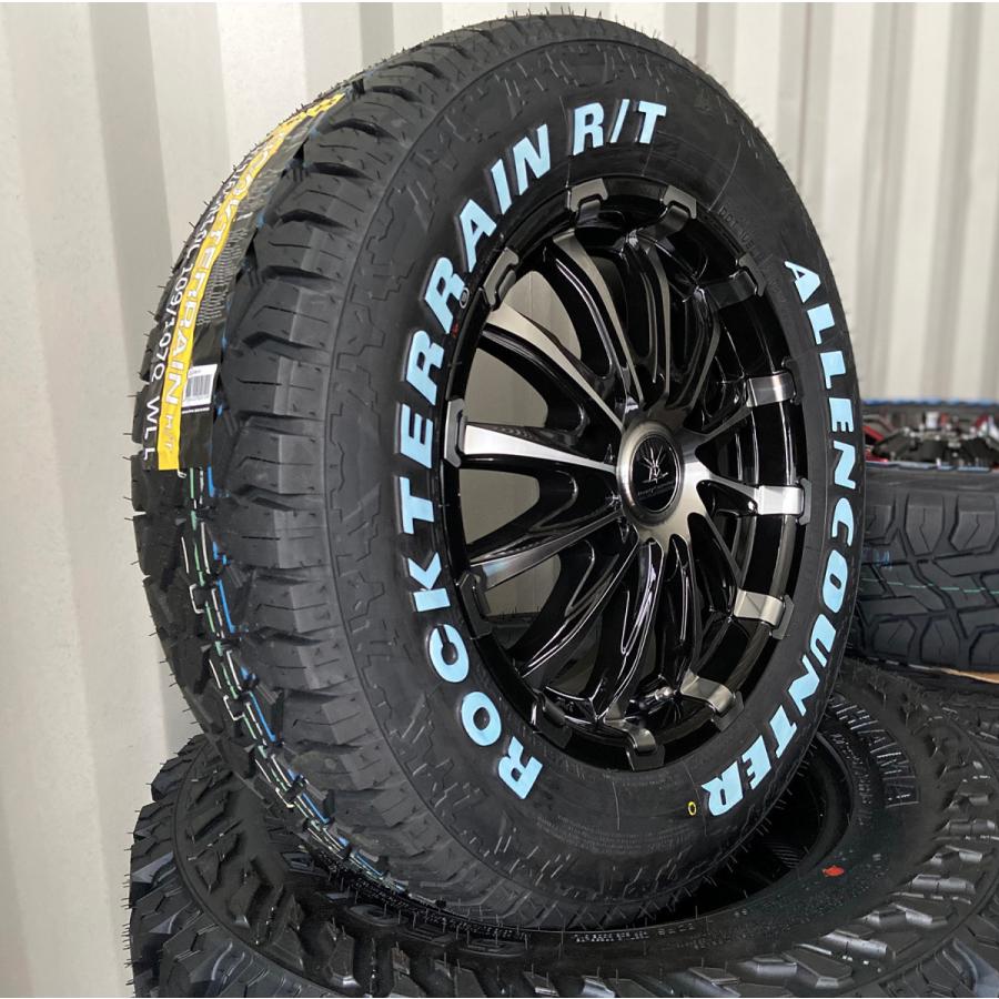 ハイエース 車検対応♪ 200系ハイエース レジアスエース タイヤホイールセット BD12 16インチ オーレンカウンター ロックテレン R ...