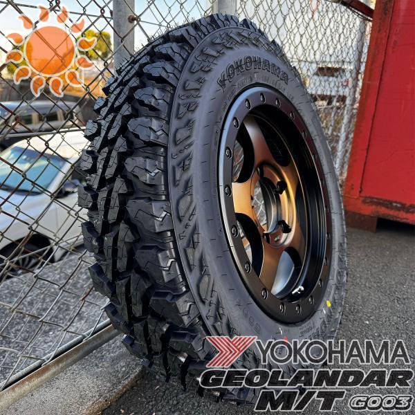ジムニー JB64 JB23 JB22 JA12 JA11 タイヤホイール 4本セット ヨコハマ ジオランダー MT G003 185/85R16・175/80R16・195R16 BDX05 ...