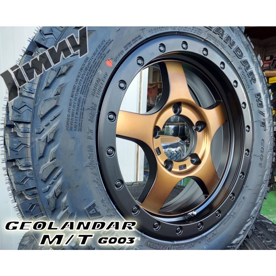 GEOLANDAR ジムニー 専用 JB23 JB64 16インチ タイヤ ホイール Bounty Collection BDX05 ヨコハマ ジオランダー MT G003 185/85R16 ...
