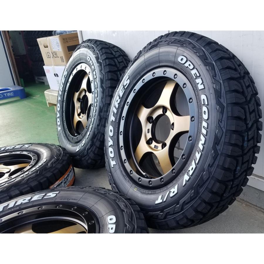 OPEN COUNTRY ジムニー JB23 JB64 16インチ Bounty Collection BDX05 トーヨーオープンカントリーRT 185/85R16 ホワイトレター ...