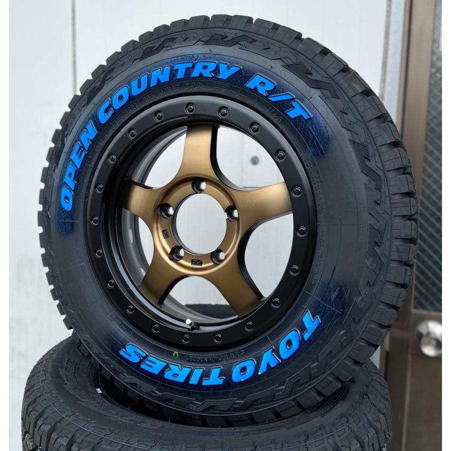 OPEN COUNTRY ジムニー JB23 JB64 16インチ Bounty Collection BDX05 トーヨーオープンカントリーRT 185/85R16 ホワイトレター ...