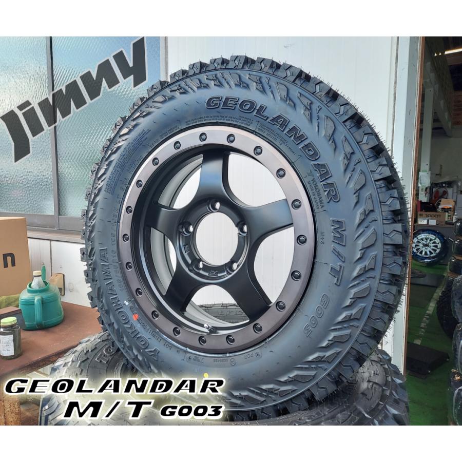 GEOLANDAR ジムニー 専用 JB23 JB64 16インチ タイヤ ホイール Bounty Collection BDX05 ヨコハマ ジオランダー MT G003 185/85R16 ...
