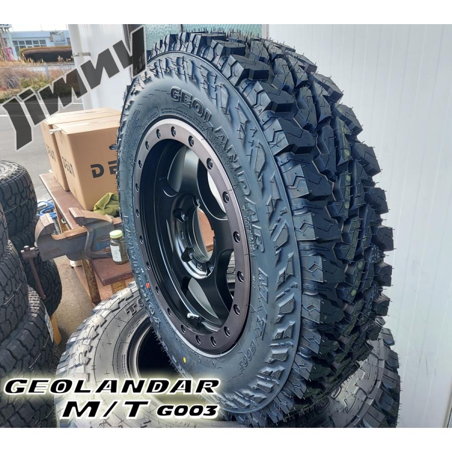 GEOLANDAR ジムニー 専用 JB23 JB64 16インチ タイヤ ホイール Bounty Collection BDX05 ヨコハマ ジオランダー MT G003 185/85R16 ...