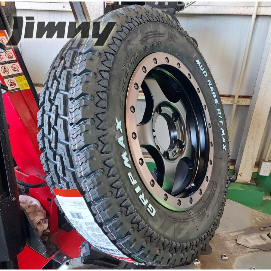 ジムニー JB23 JB64 JA11 JA12 JA22 タイヤホイール 16インチ GripMax MUD RAGE RT MAX 175 ...